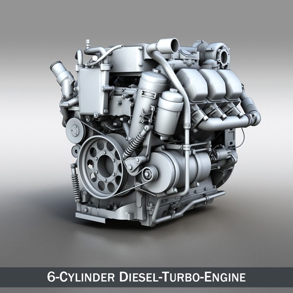 3d 3ds diesel engine parts