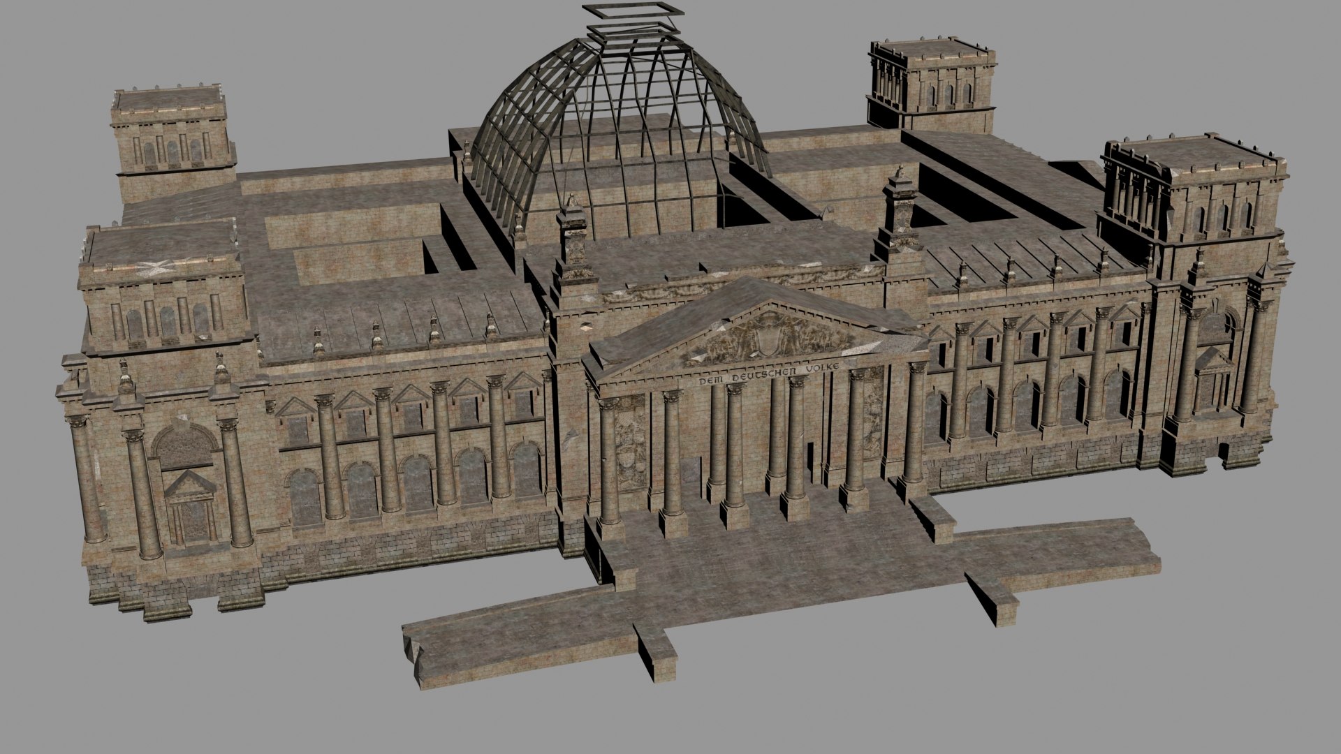 modelo 3d Reichstag - TurboSquid 2250941