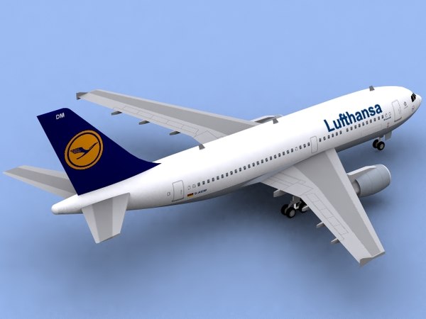 airbus a310 lufthansa 3d 3ds