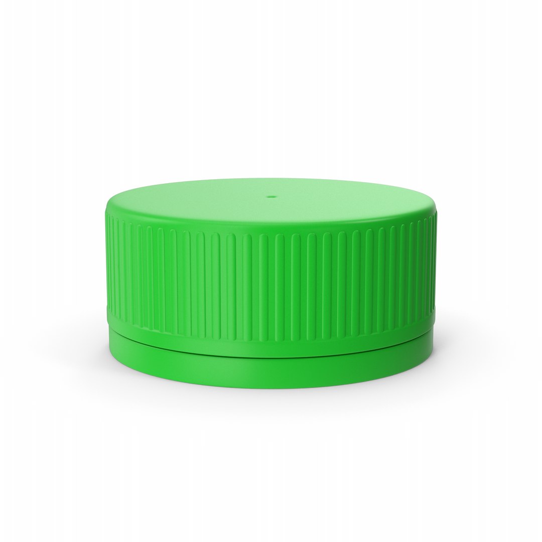 3D Green Bottle Cap Model - TurboSquid 2200355