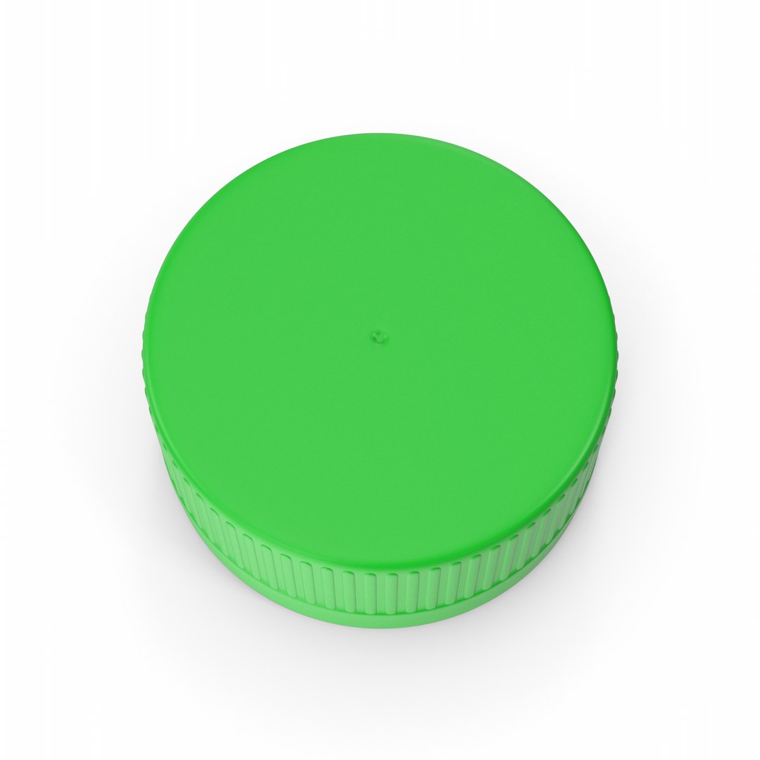 3D Green Bottle Cap Model - TurboSquid 2200355