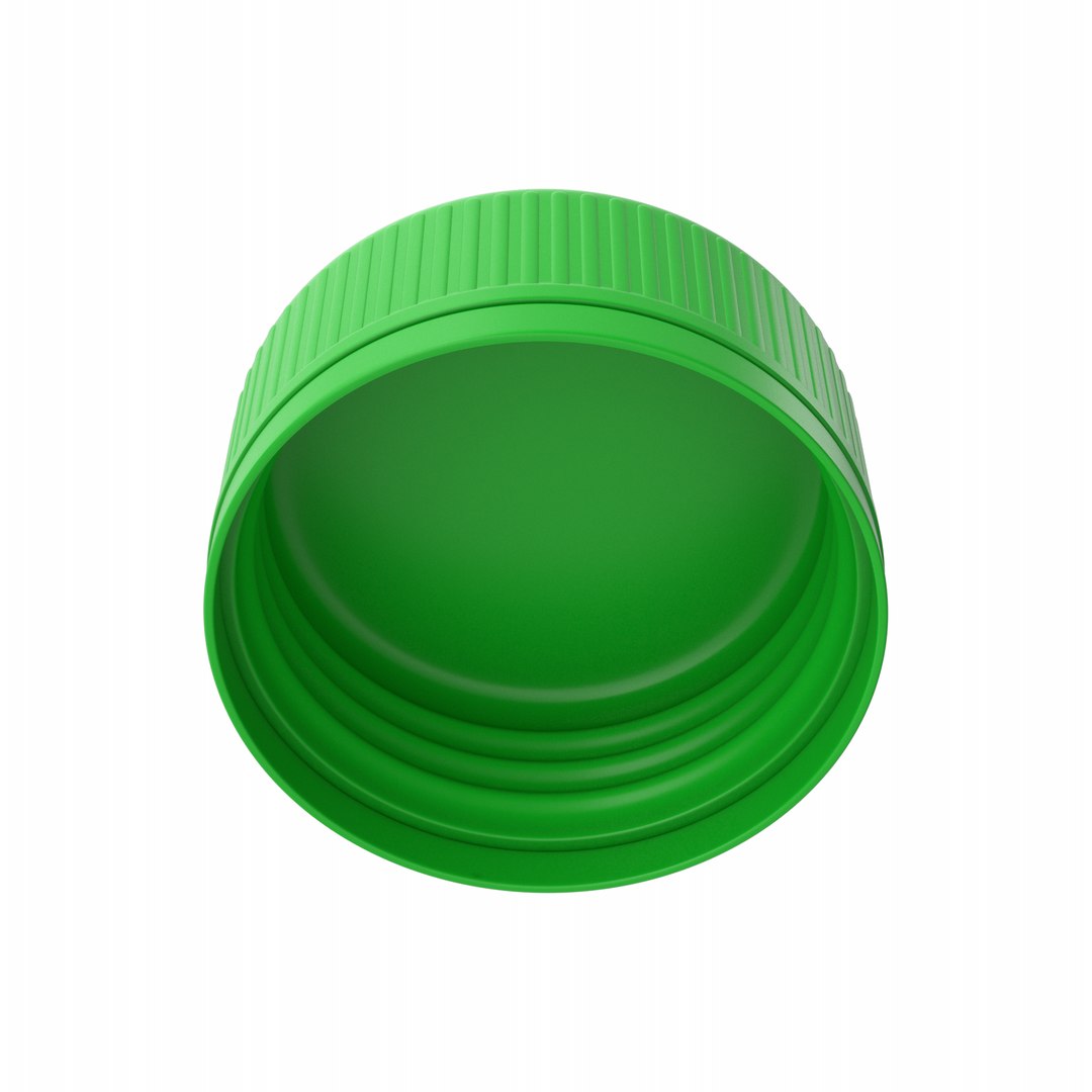3D Green Bottle Cap Model - TurboSquid 2200355