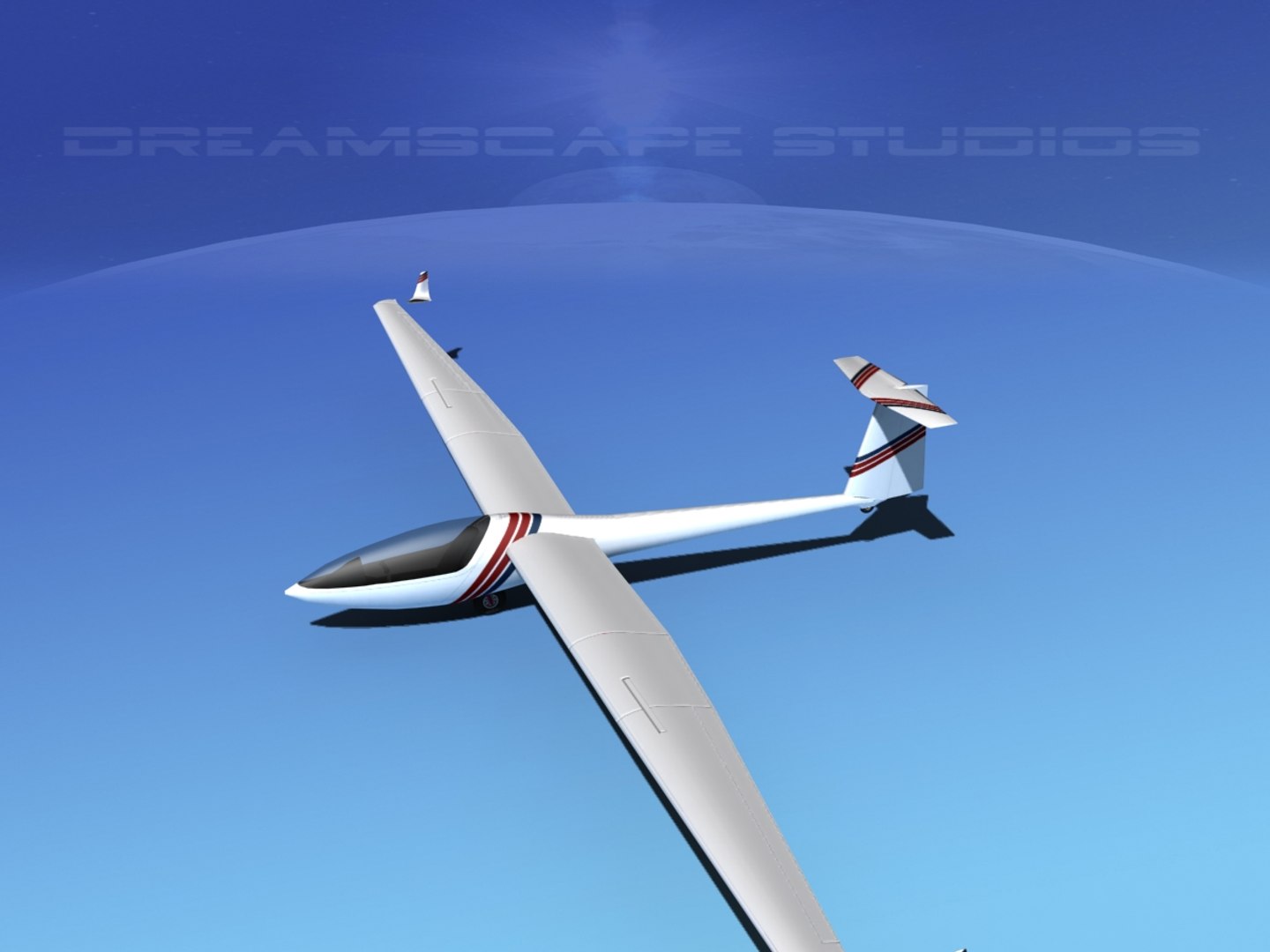 dg-300 glider 3d model