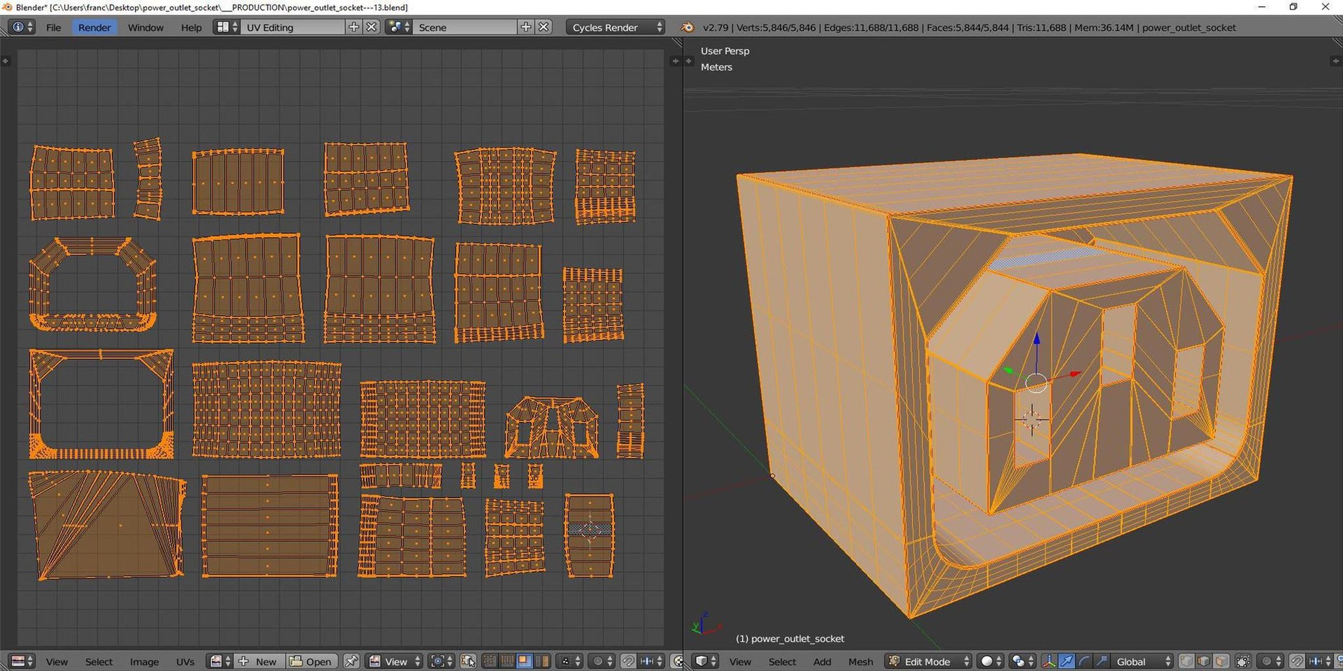 Power Outlet Socket 3D Model - TurboSquid 1542788