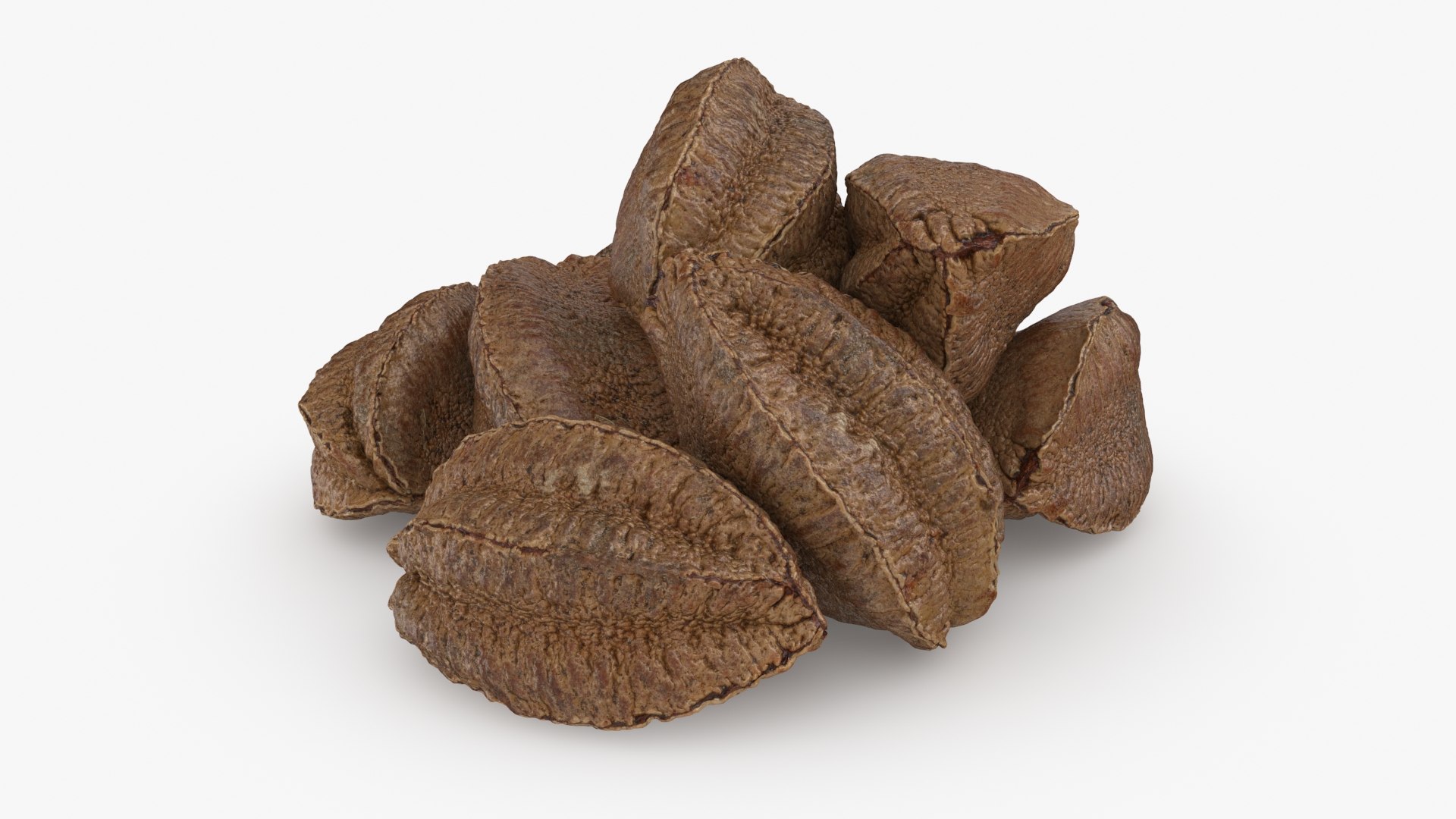 Brazil Nuts In Shell 3D Model - TurboSquid 2282687