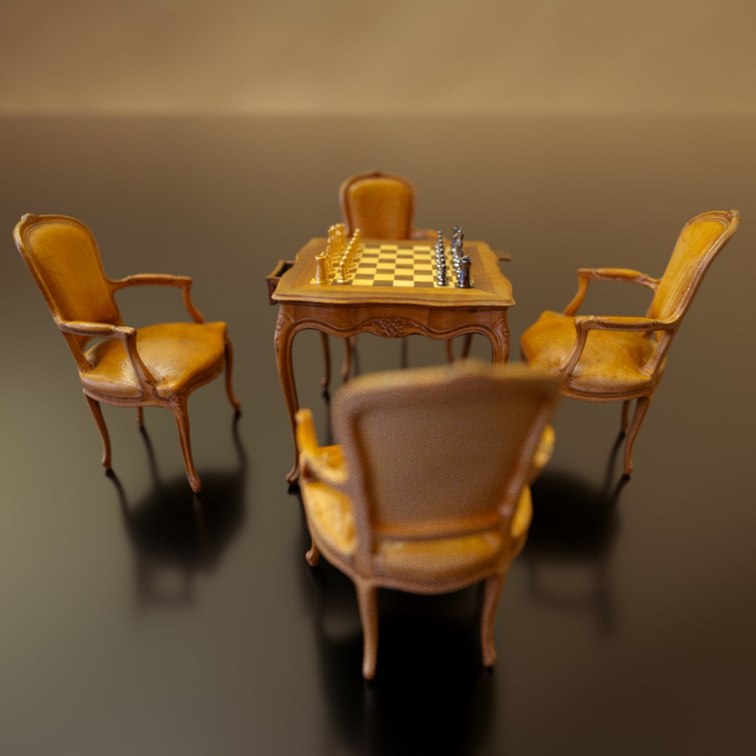 3d Luxurious Table