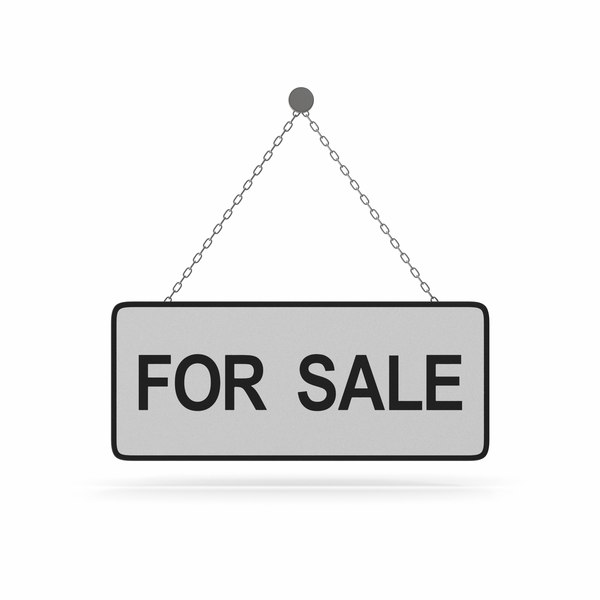 3D For Sale Hanging Sign - TurboSquid 2029647