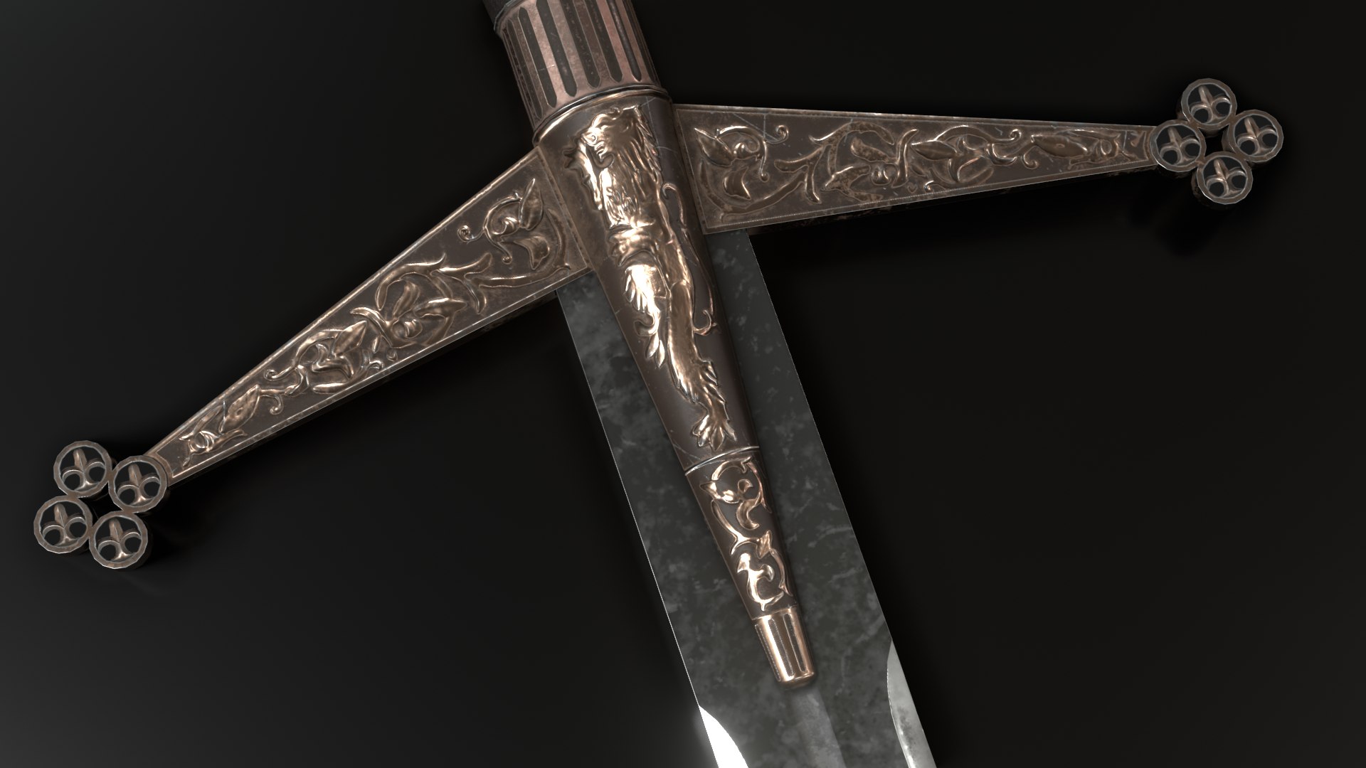 3D Scottish Claymore Model - TurboSquid 1868625