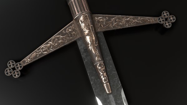 3D Scottish Claymore model - TurboSquid 1868625