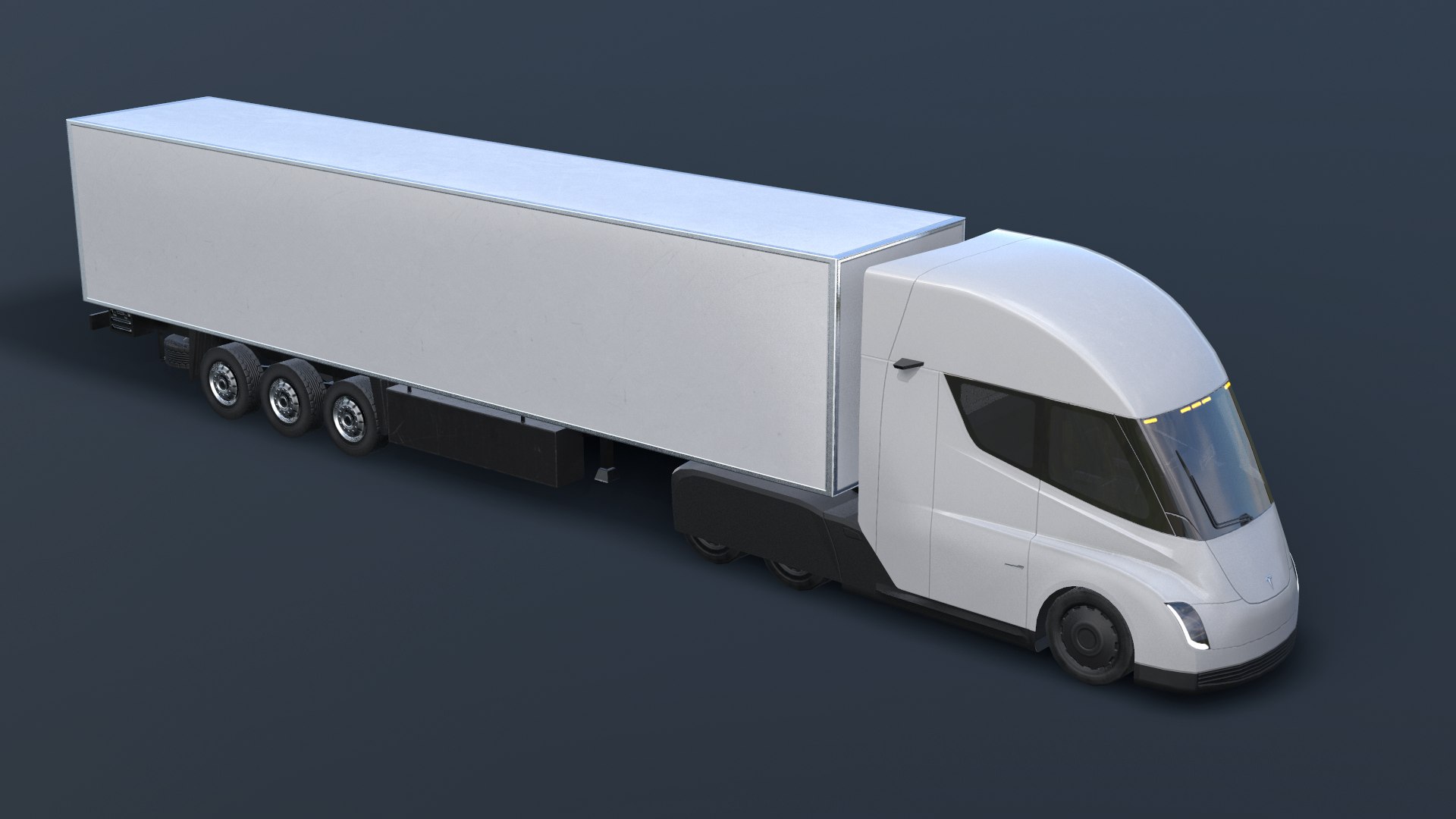 Ready Tesla Semi Truck 3D Model - TurboSquid 1226437