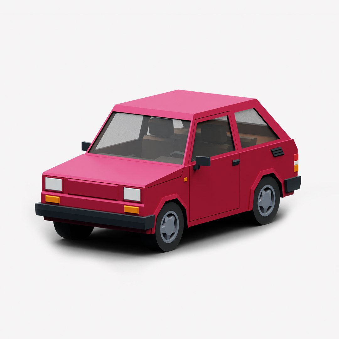 Stylized Micro Car 80s Model - TurboSquid 1736838