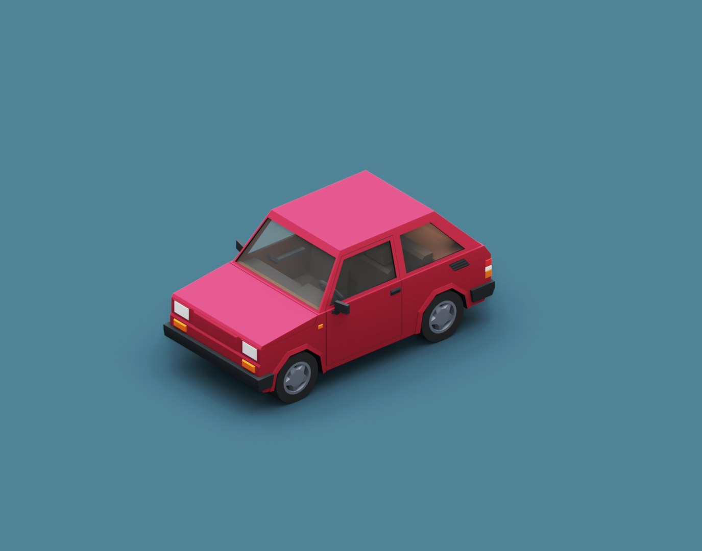 Stylized Micro Car 80s Model - TurboSquid 1736838