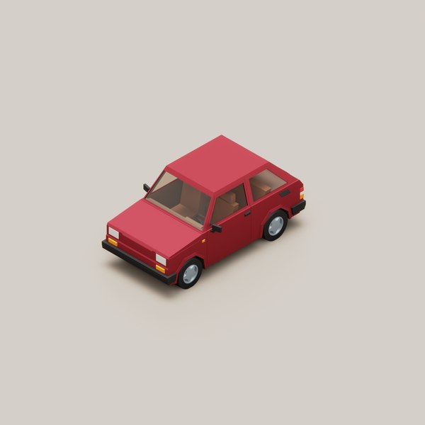 Stylized micro car 80s model - TurboSquid 1736838