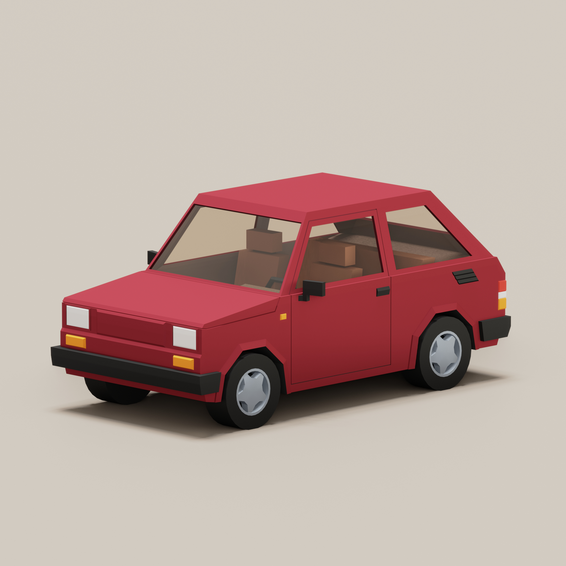 Stylized micro car 80s model - TurboSquid 1736838