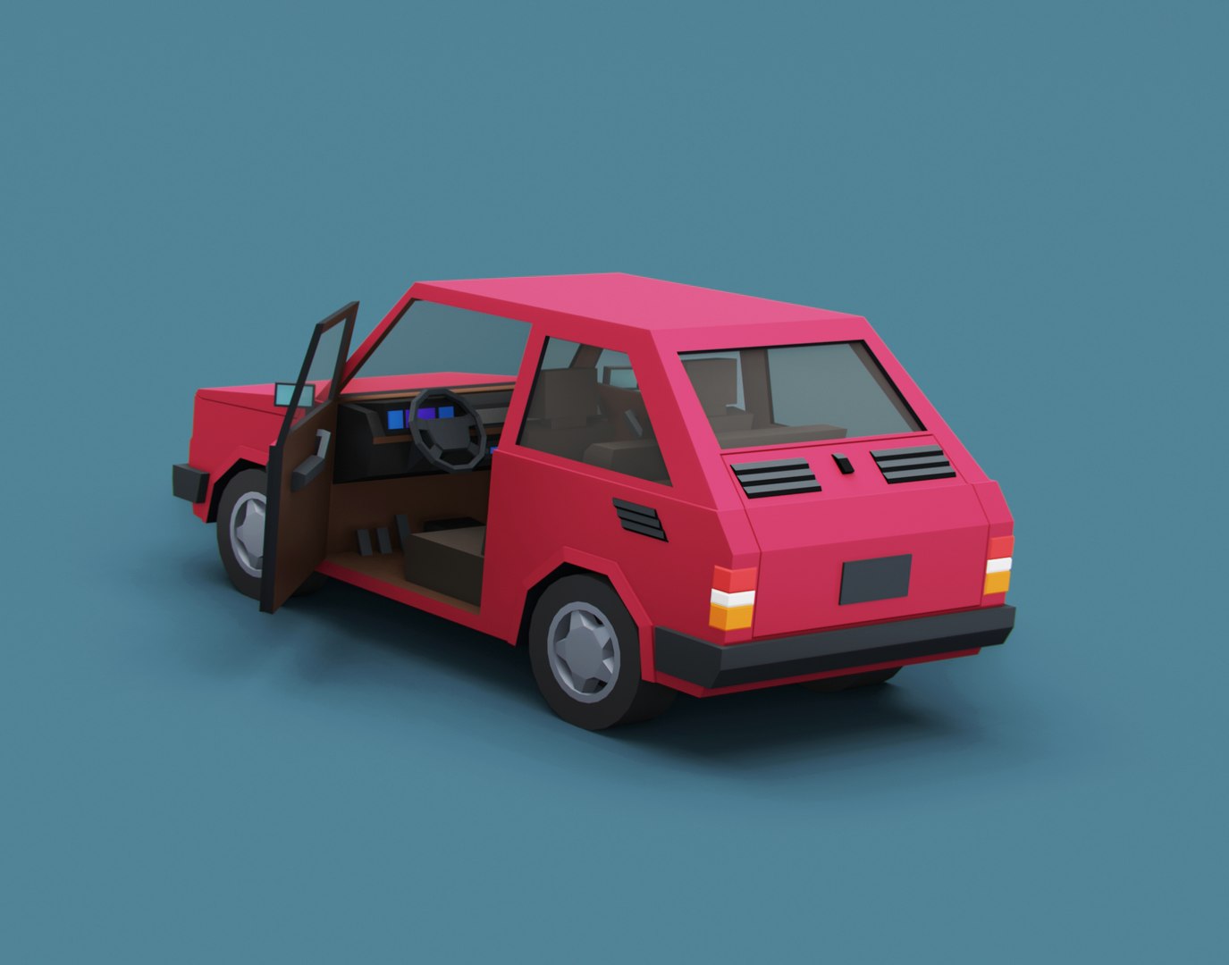 Stylized Micro Car 80s Model - TurboSquid 1736838