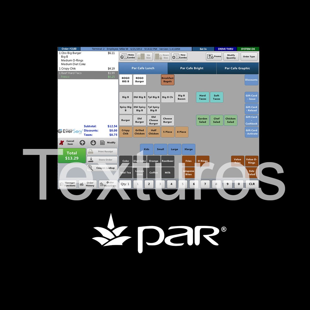 pos terminal everserv 7000 3d max