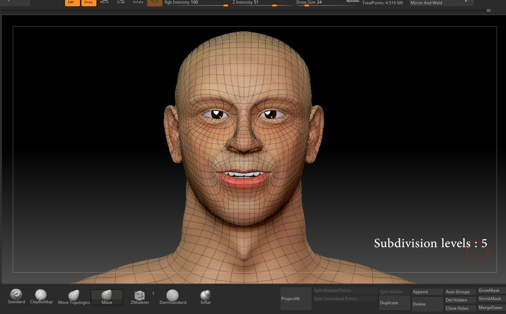 3D male head model - TurboSquid 1296898