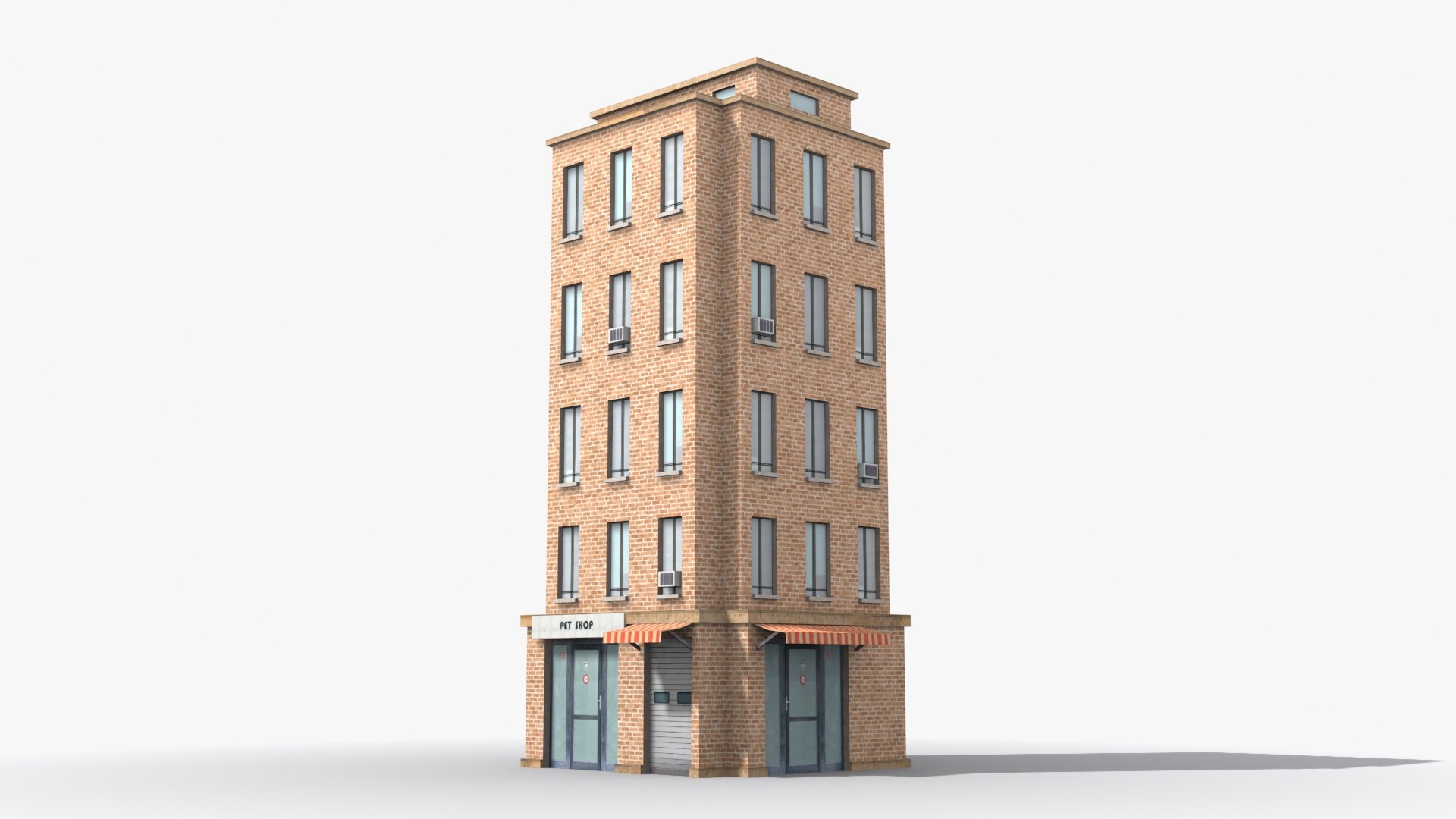 3D Apartment Building X35 - TurboSquid 1814566