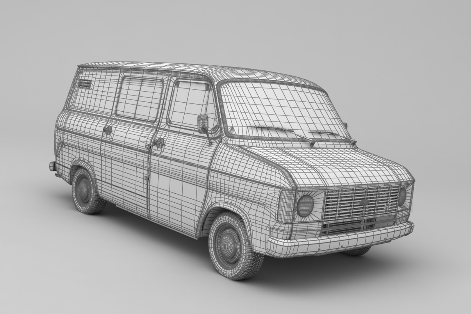 3D Model Ford Transit Mk2 1980 - TurboSquid 2010815