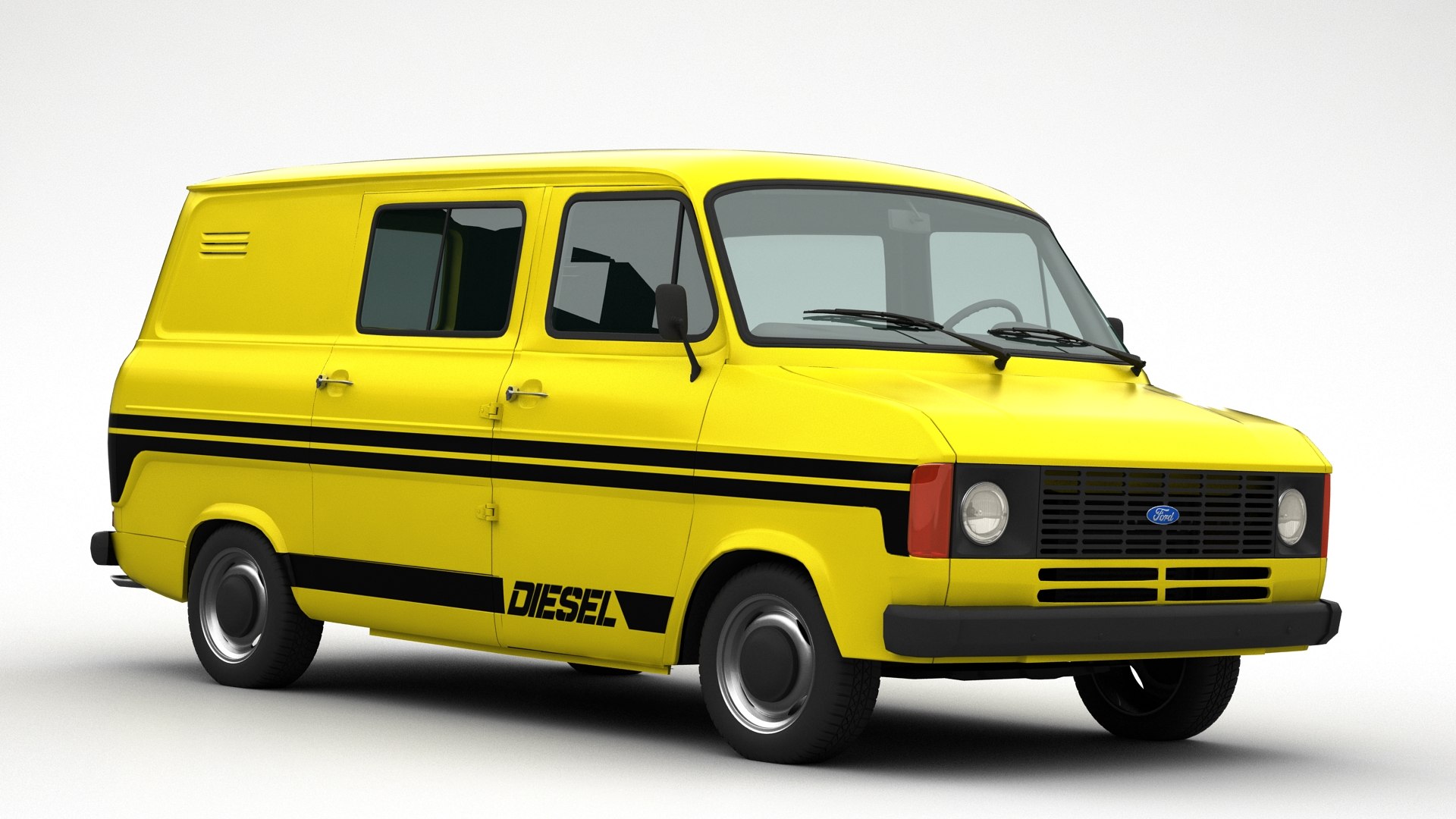 3D Model Ford Transit Mk2 1980 - TurboSquid 2010815