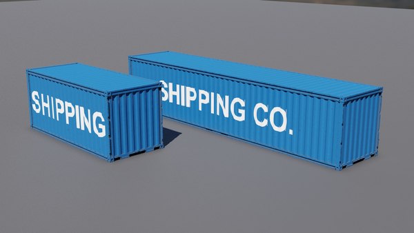 3D containers standard sizes industry model - TurboSquid 1665179