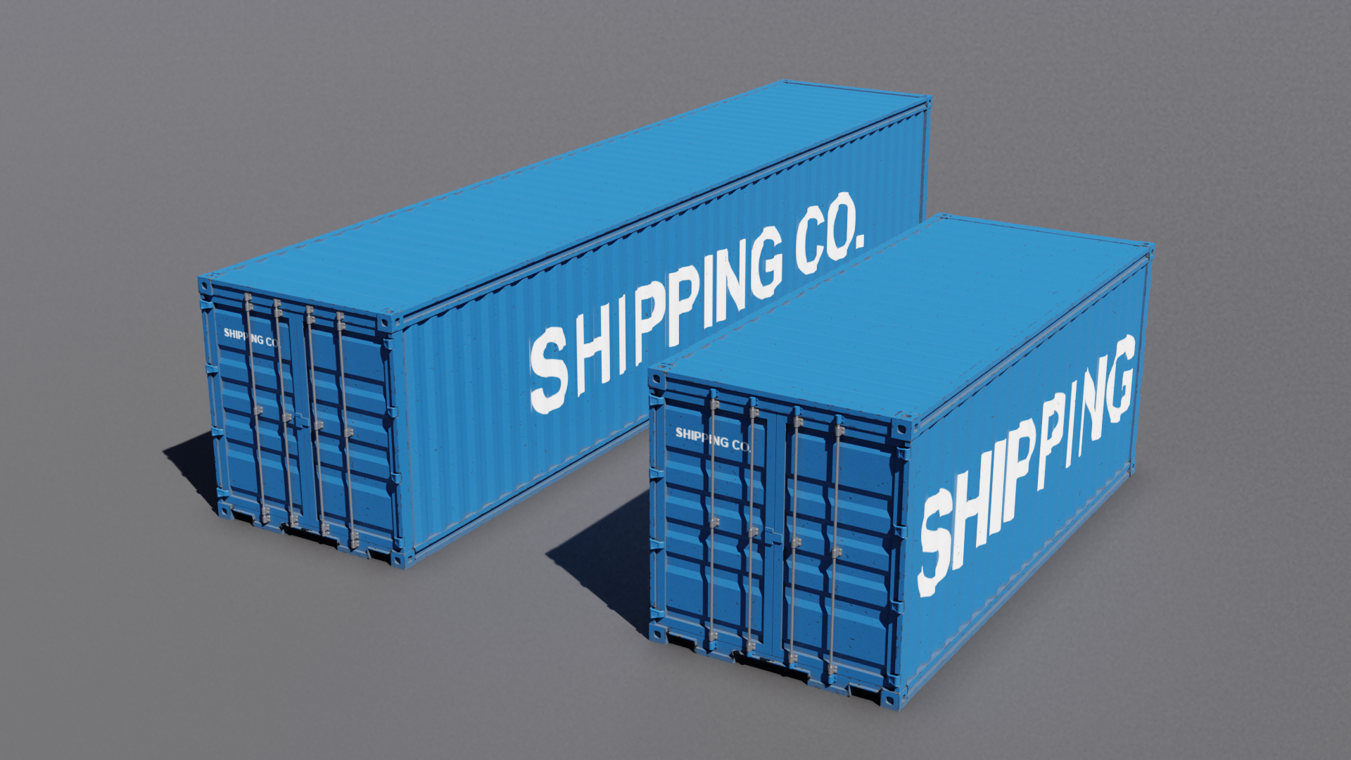 Versandcontainer Standardgrößen 20ft und 40ft 3D-Modell - TurboSquid ...