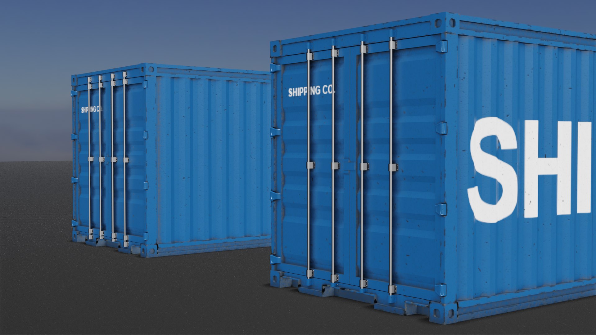 3D Containers Standard Sizes Industry Model - TurboSquid 1665179