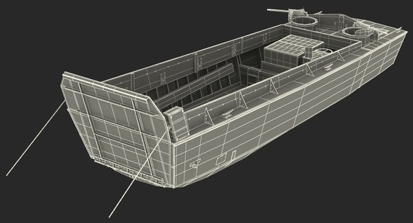 Lcvp higgins boat 3D model - TurboSquid 1318193