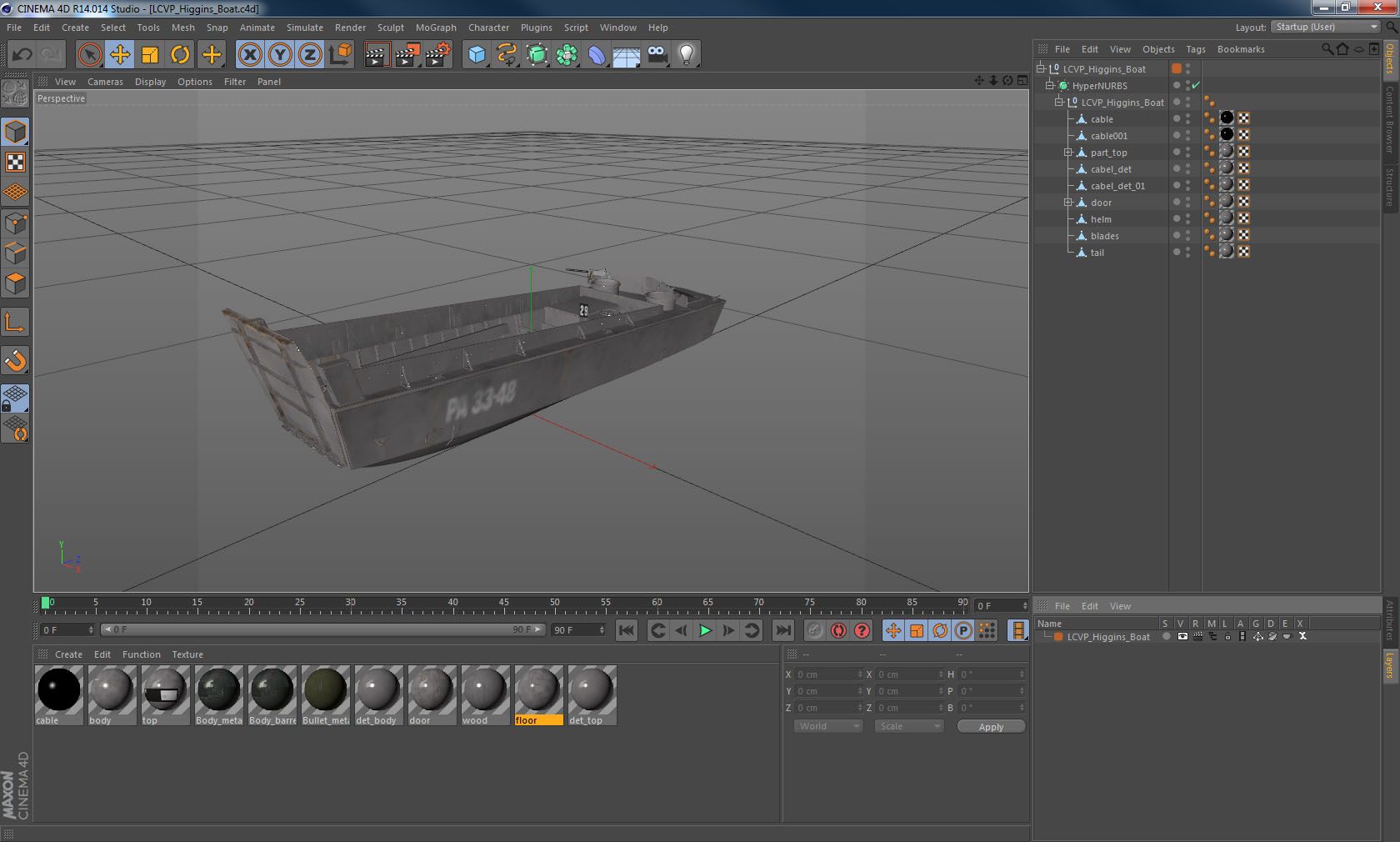 Lcvp higgins boat 3D model - TurboSquid 1318193