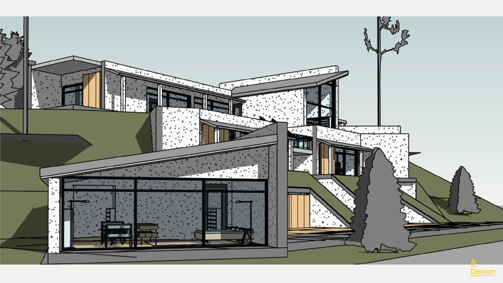 3D Slope House - Revit 3D Model - TurboSquid 2162901