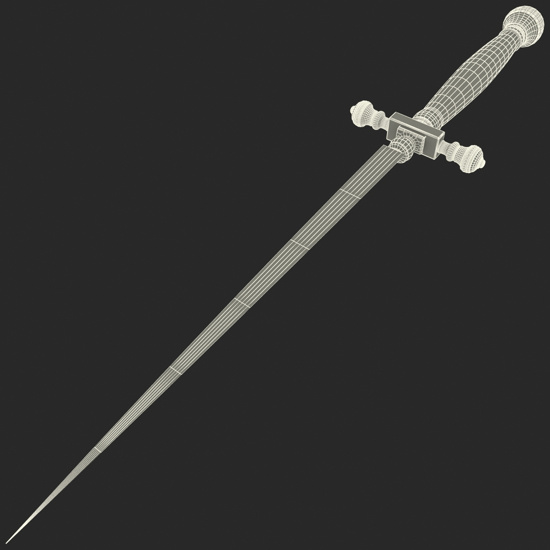 3d venetian fusetto dagger 16th