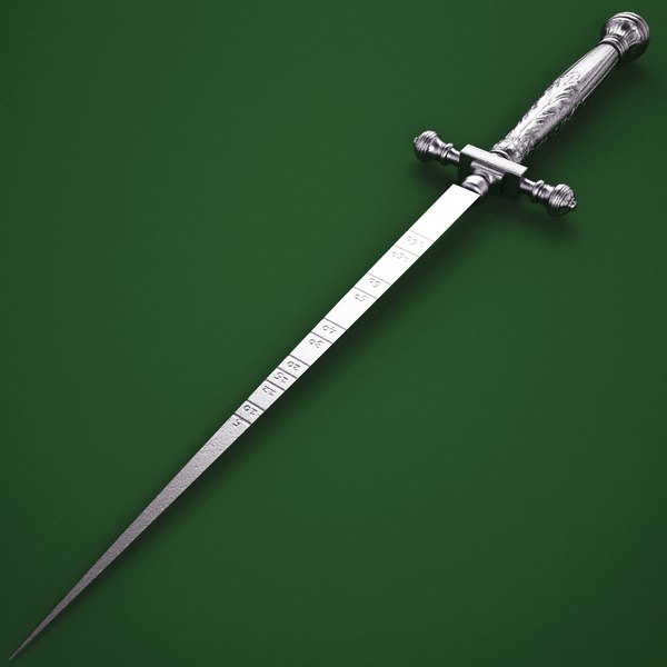 3d venetian fusetto dagger 16th