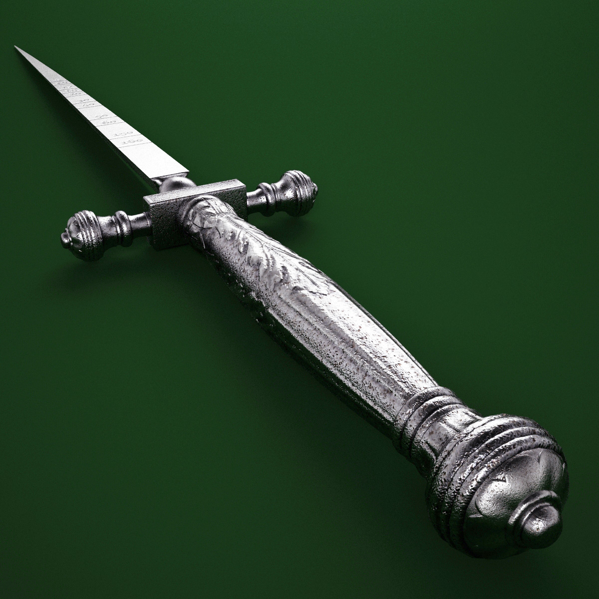 3d venetian fusetto dagger 16th