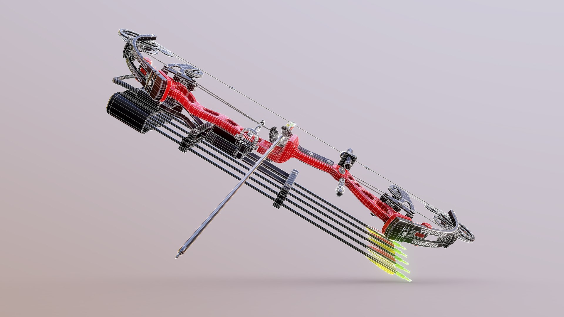 3D Model Compound Bow - TurboSquid 1675307