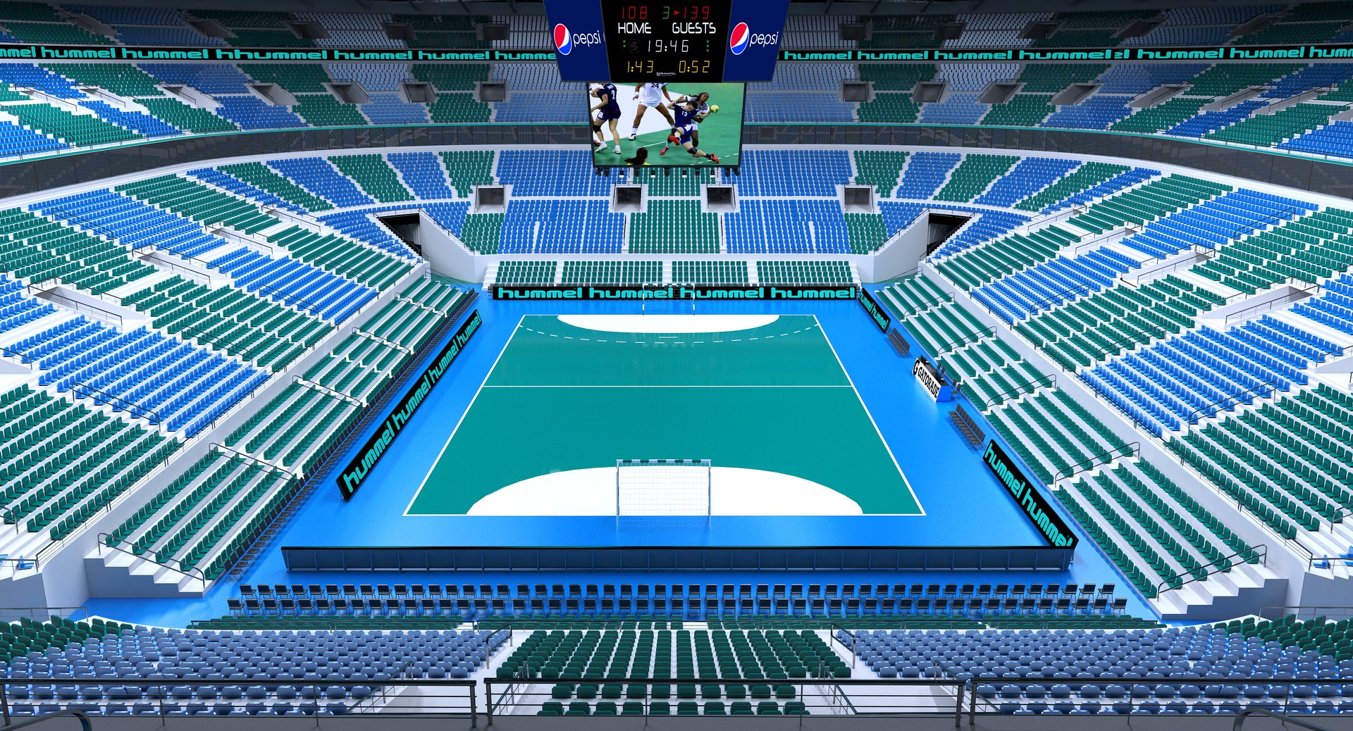 3D Handball Stadium Ball Model - TurboSquid 1306040