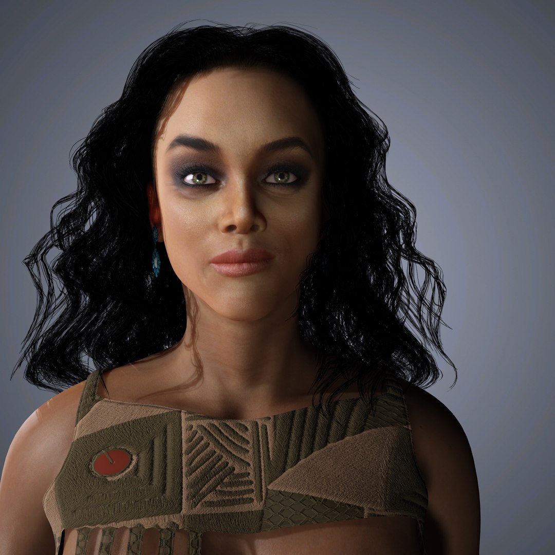 3D Tyra Banks Character 3D Model Model - TurboSquid 2315266