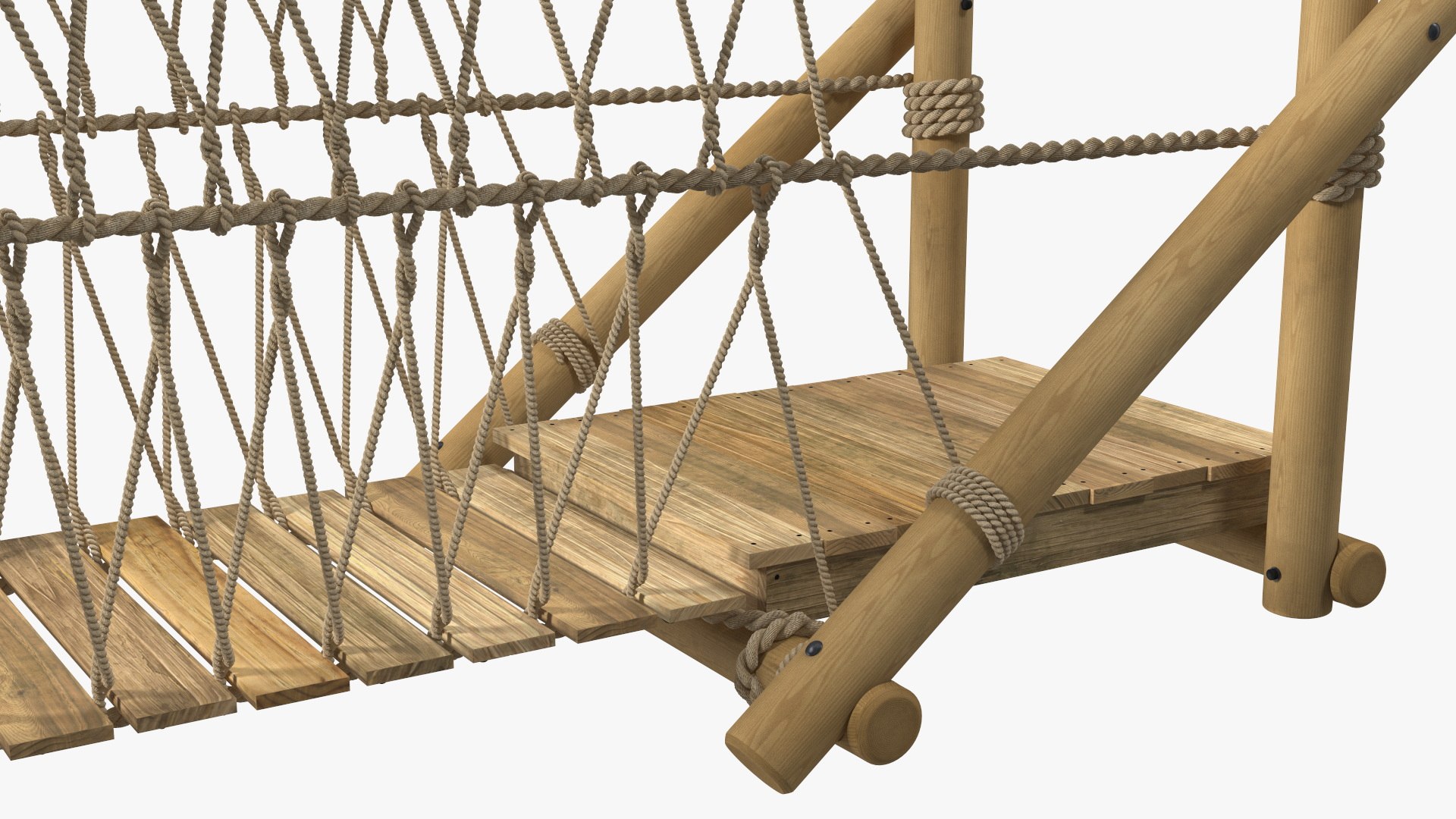 Rope Bridge Kit 3D - TurboSquid 2086241