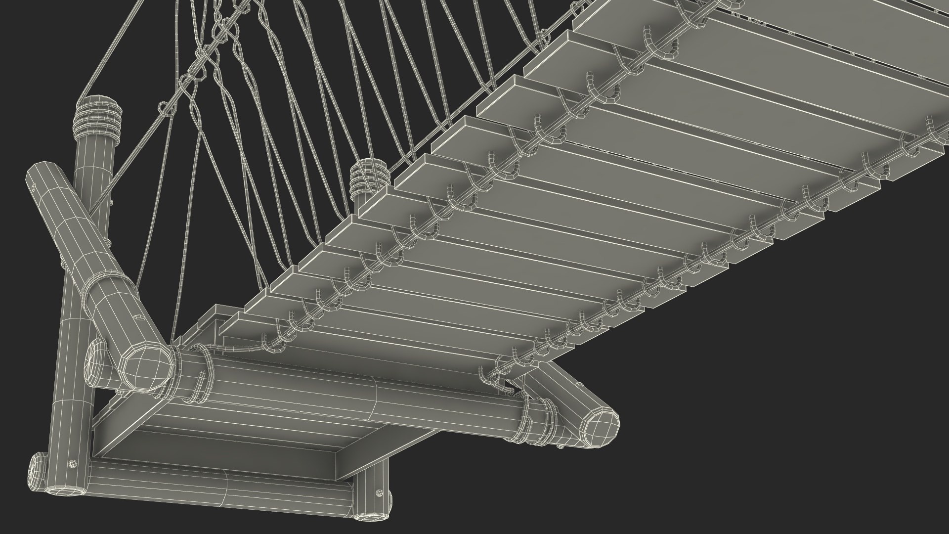 Rope Bridge Kit 3D - TurboSquid 2086241