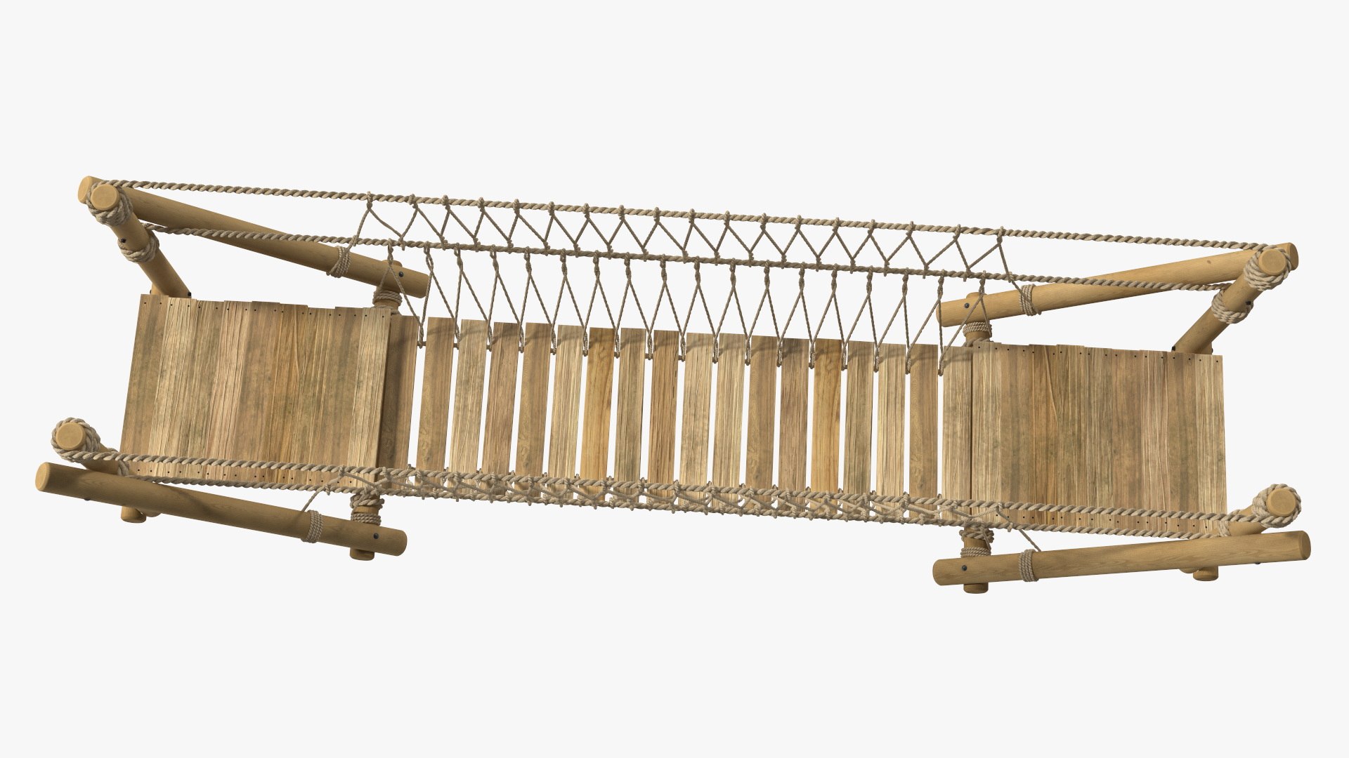 Rope Bridge Kit 3D - TurboSquid 2086241