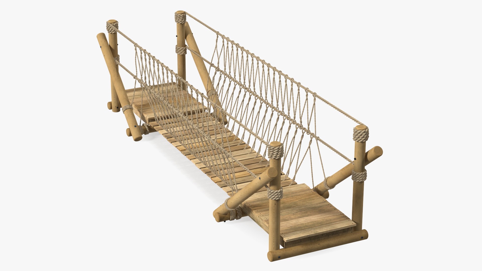 Rope Bridge Kit 3D - TurboSquid 2086241