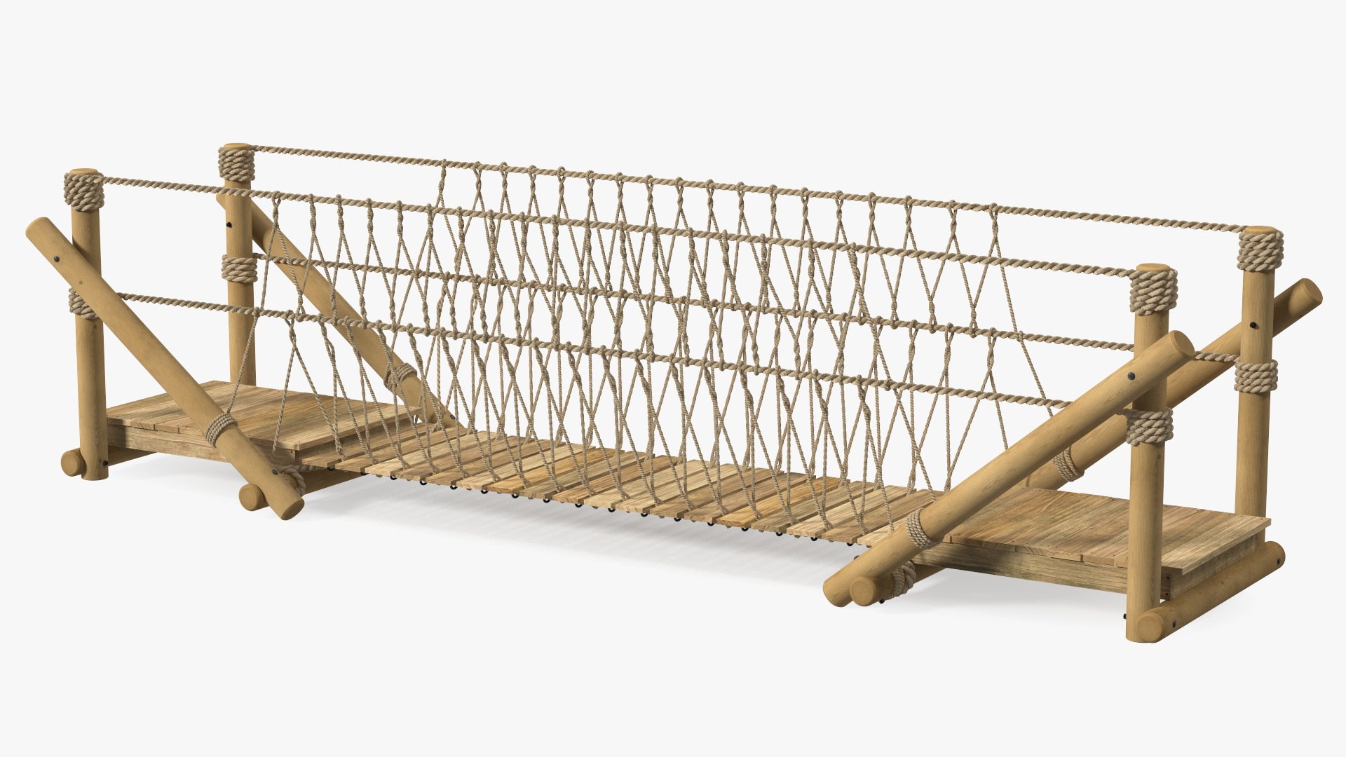 Rope Bridge Kit 3D - TurboSquid 2086241