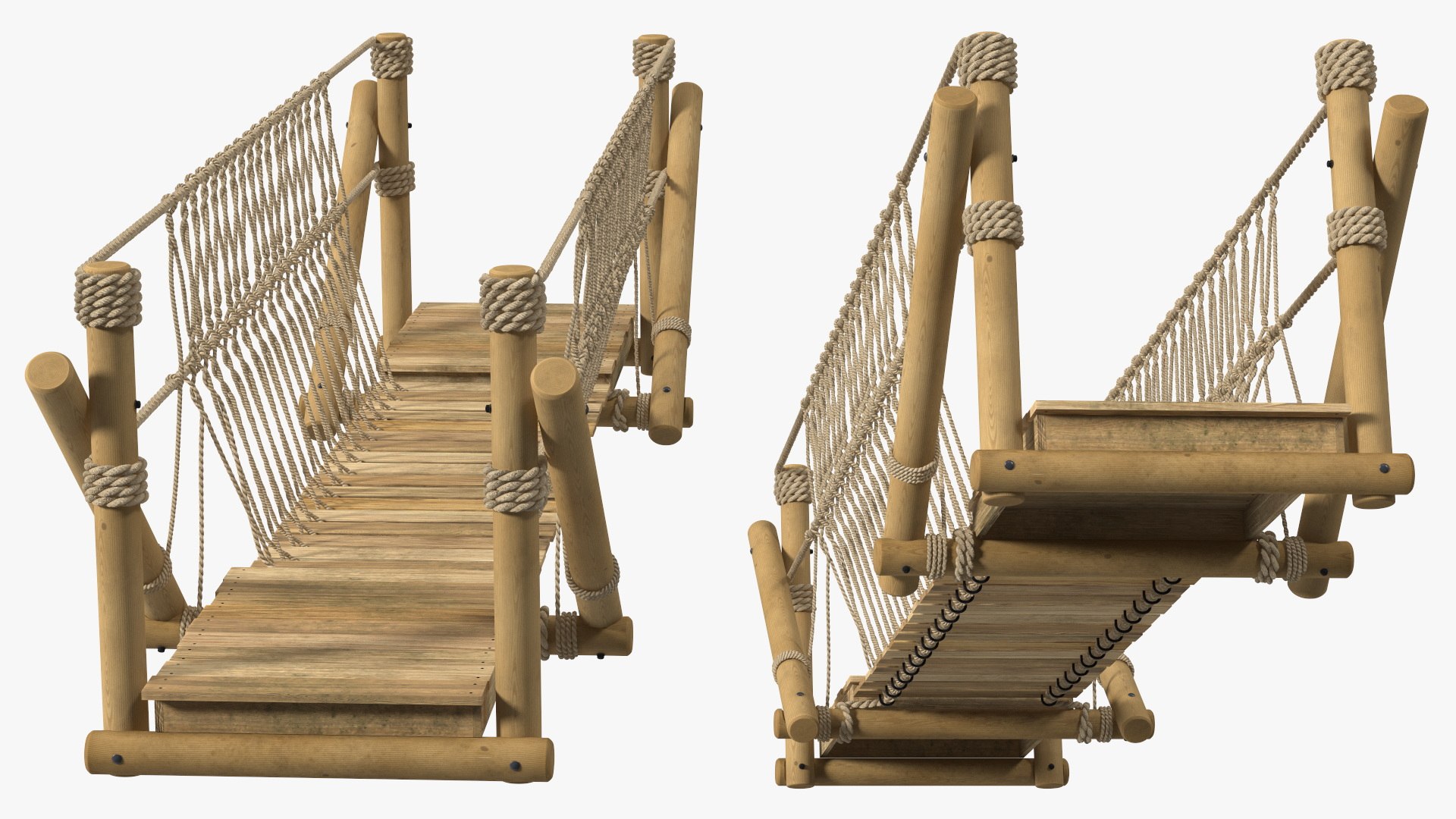 Rope Bridge Kit 3D - TurboSquid 2086241
