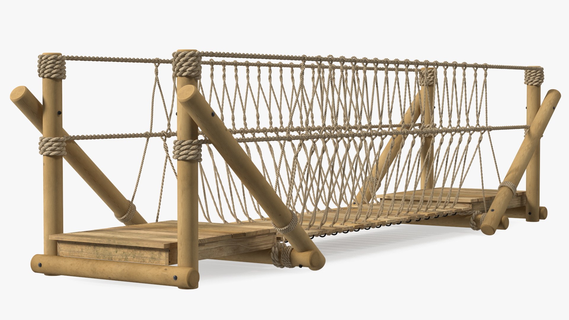 Rope Bridge Kit 3D - TurboSquid 2086241
