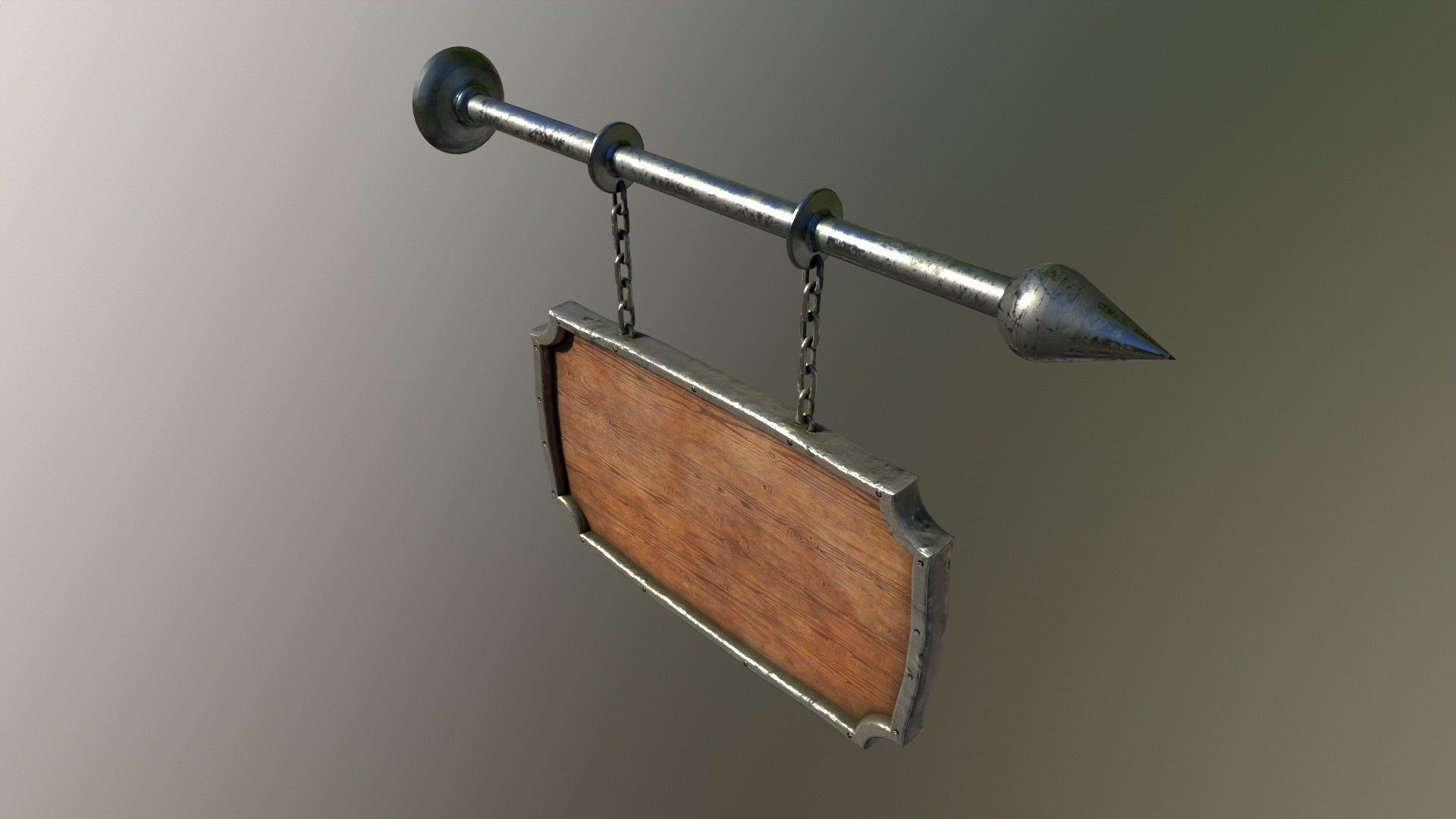 Medieval Sign Board 3D - TurboSquid 2097090