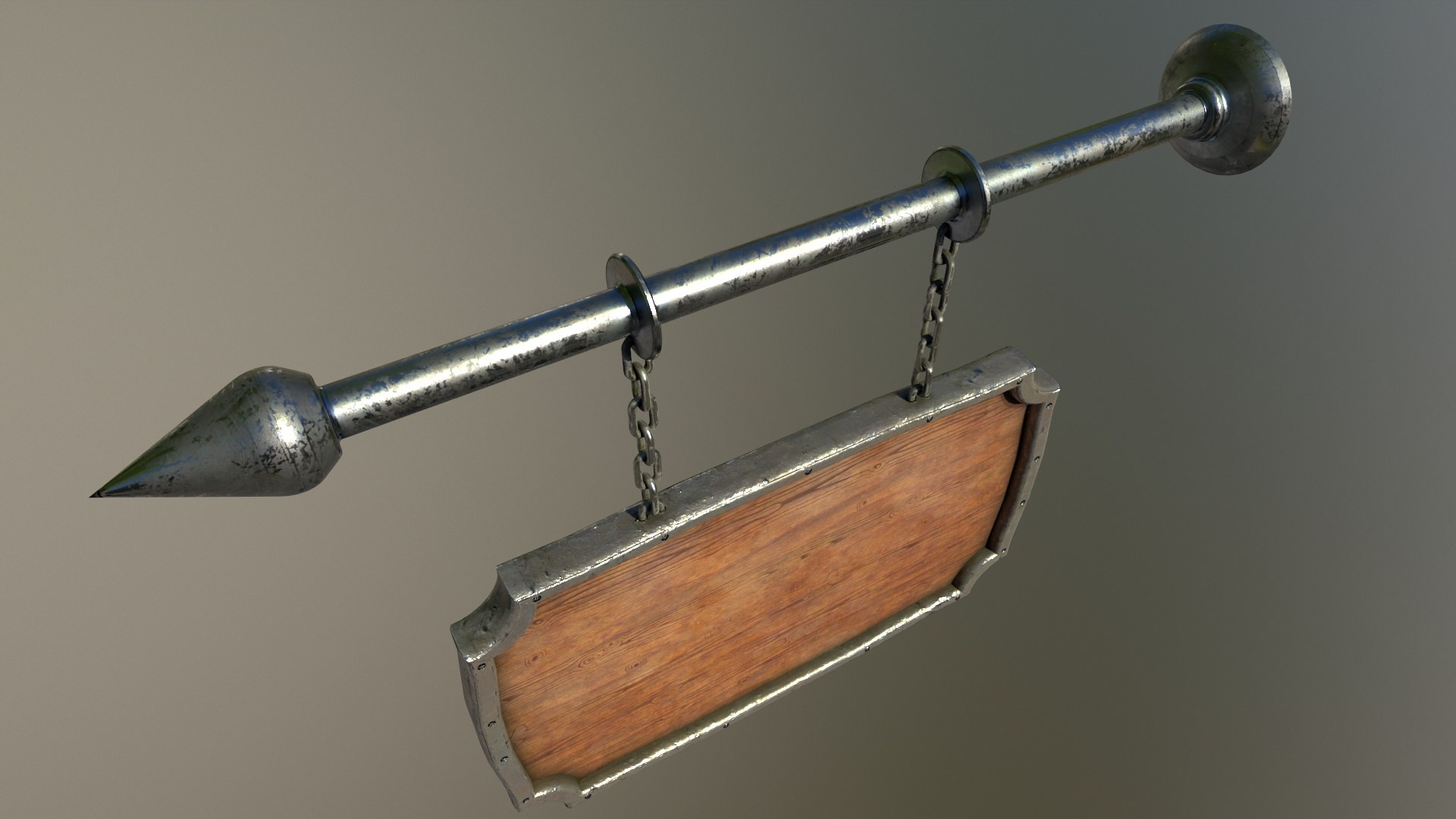 Medieval Sign Board 3D - TurboSquid 2097090