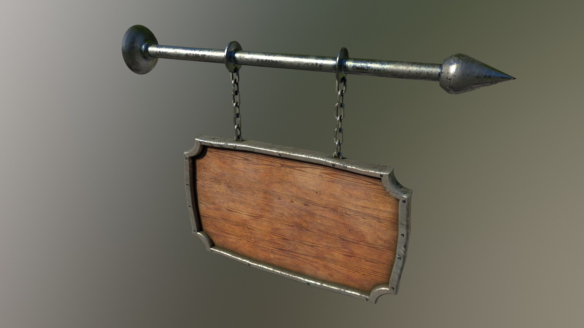 Medieval Sign Board 3D - TurboSquid 2097090
