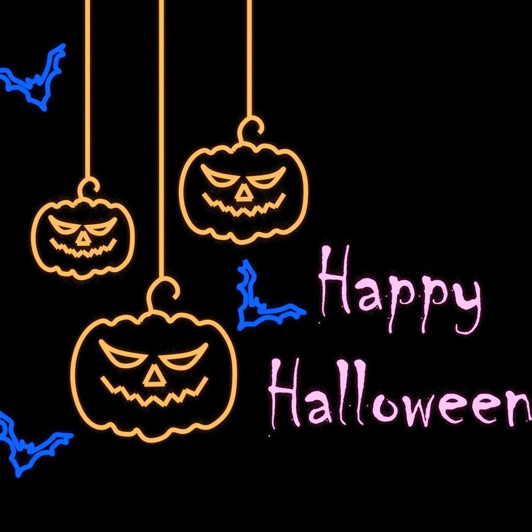 3D model Halloween neon light set - TurboSquid 1977978