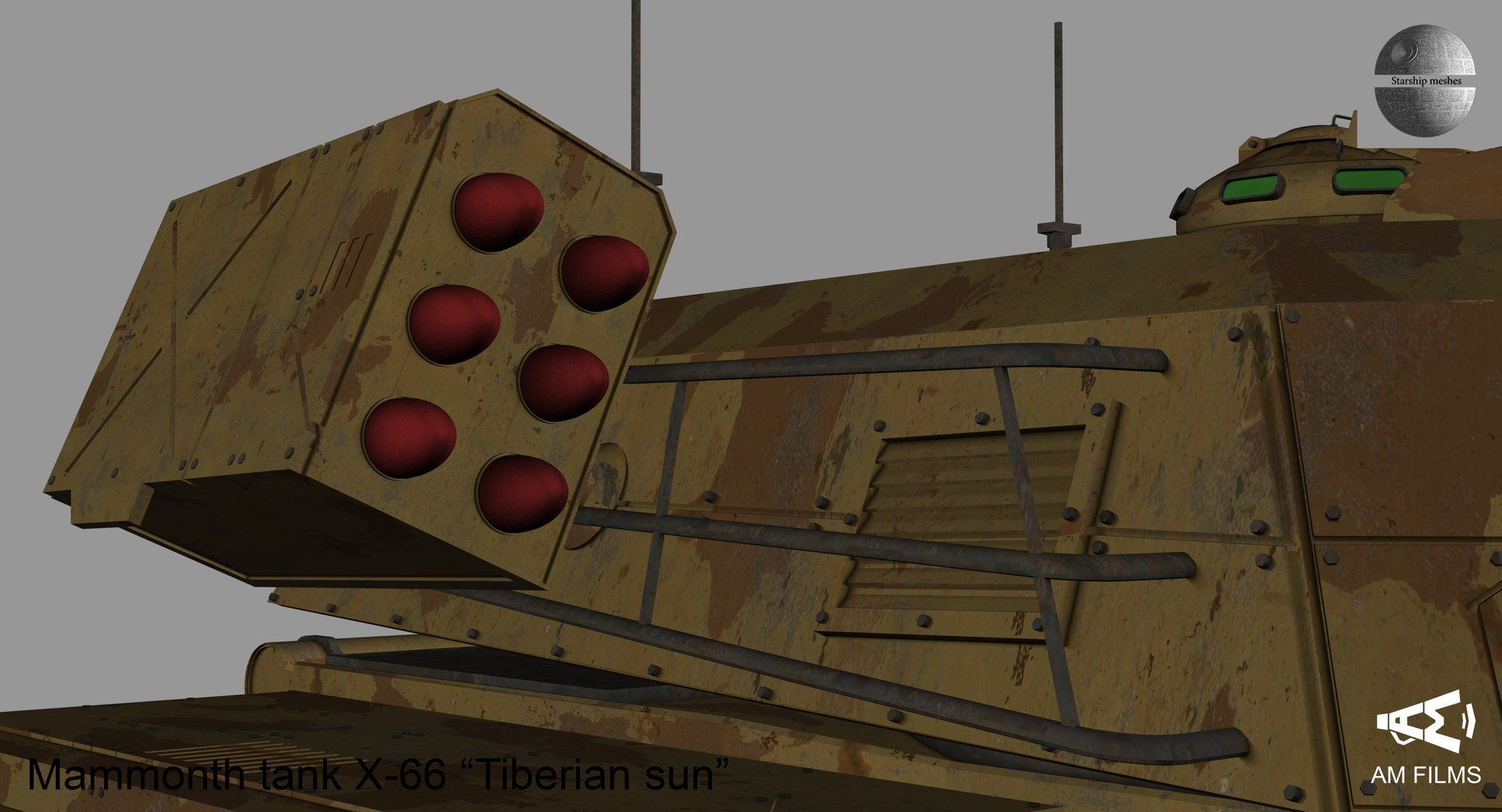 3D Mammonth tank X-66 model - TurboSquid 1829909