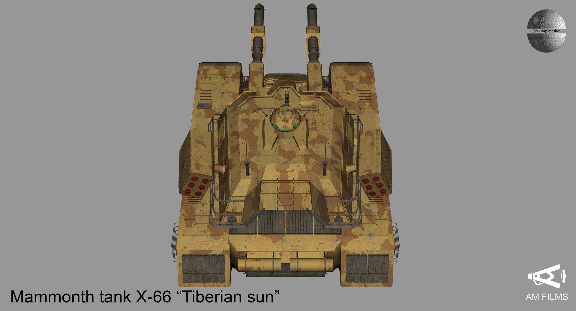 3D Mammonth tank X-66 model - TurboSquid 1829909