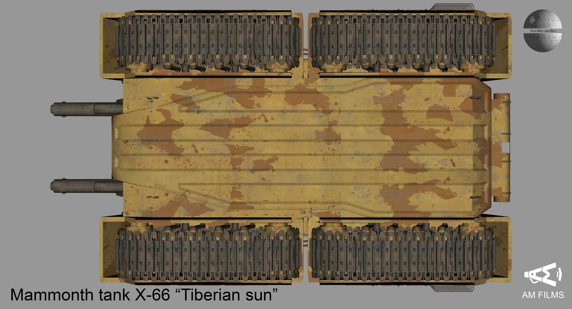 3D Mammonth tank X-66 model - TurboSquid 1829909